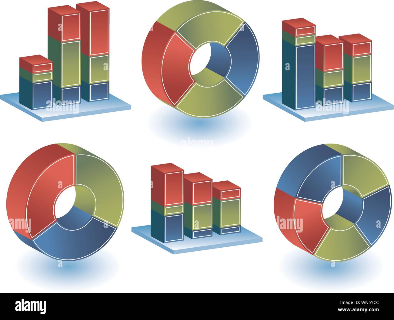 Chevron - Bar Chart Set Stock Vector Image & Art - Alamy
