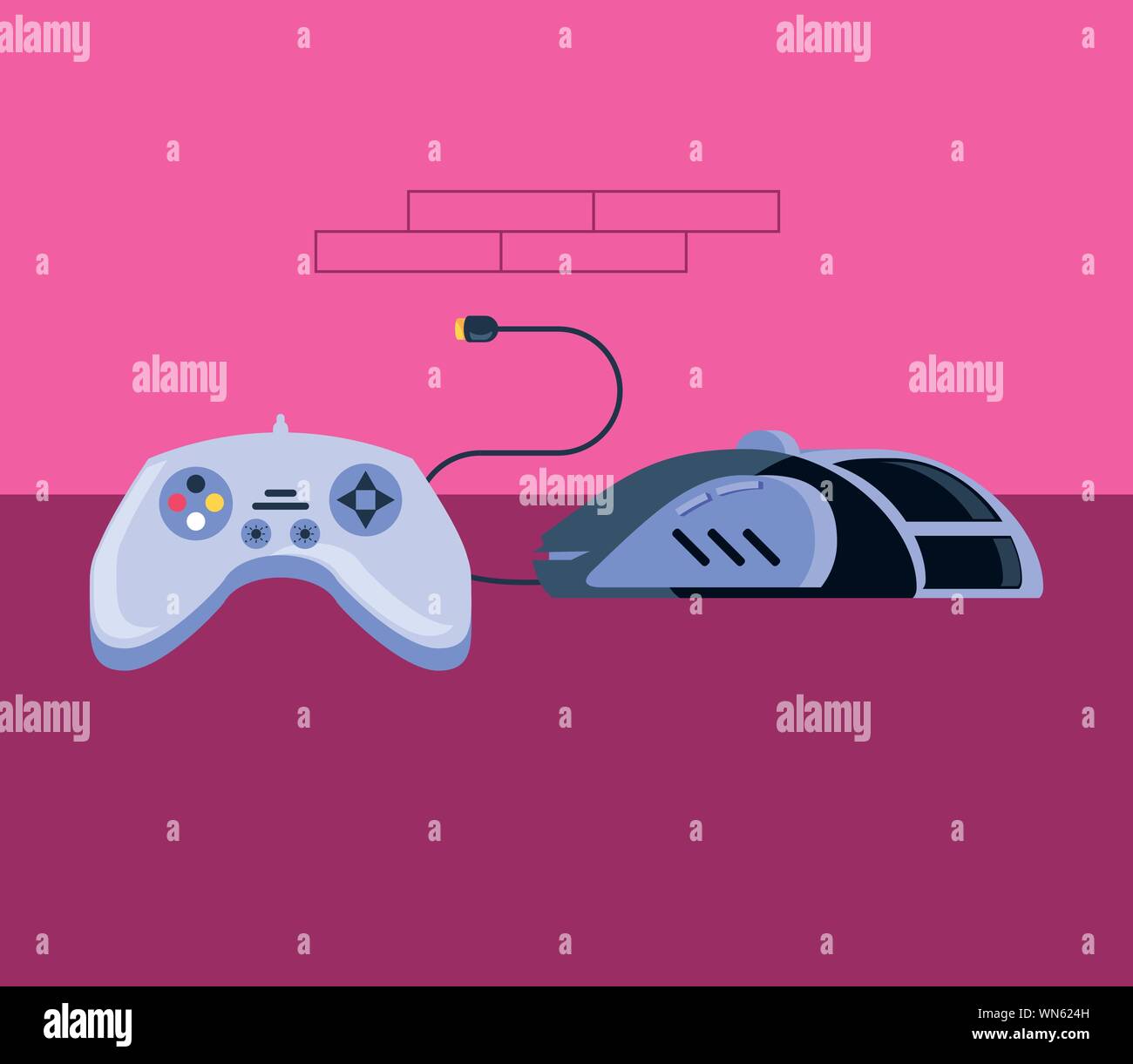Wireless gaming mouse Stock Vector Images - Alamy