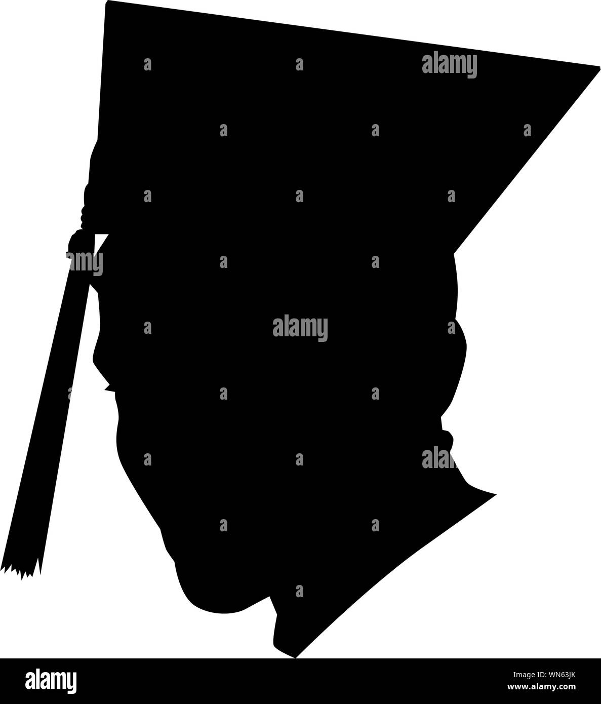 Man wearing graduation cap Cut Out Stock Images & Pictures - Alamy