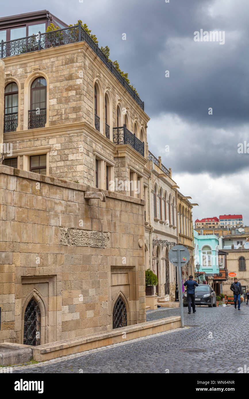 Street in Old City, Inner City, Baku, Azerbaijan Stock Photo - Alamy