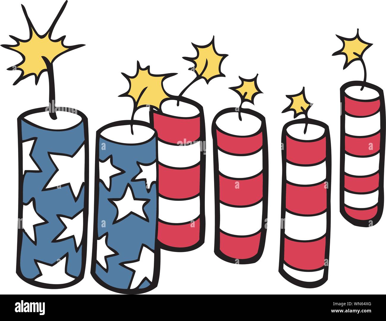 Lit firework fuse Stock Vector Images - Alamy