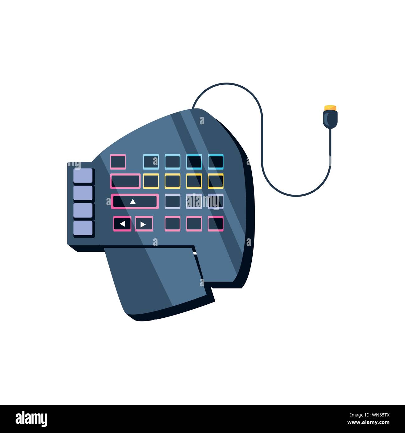 keypad of video game device vector illustration design Stock Vector ...