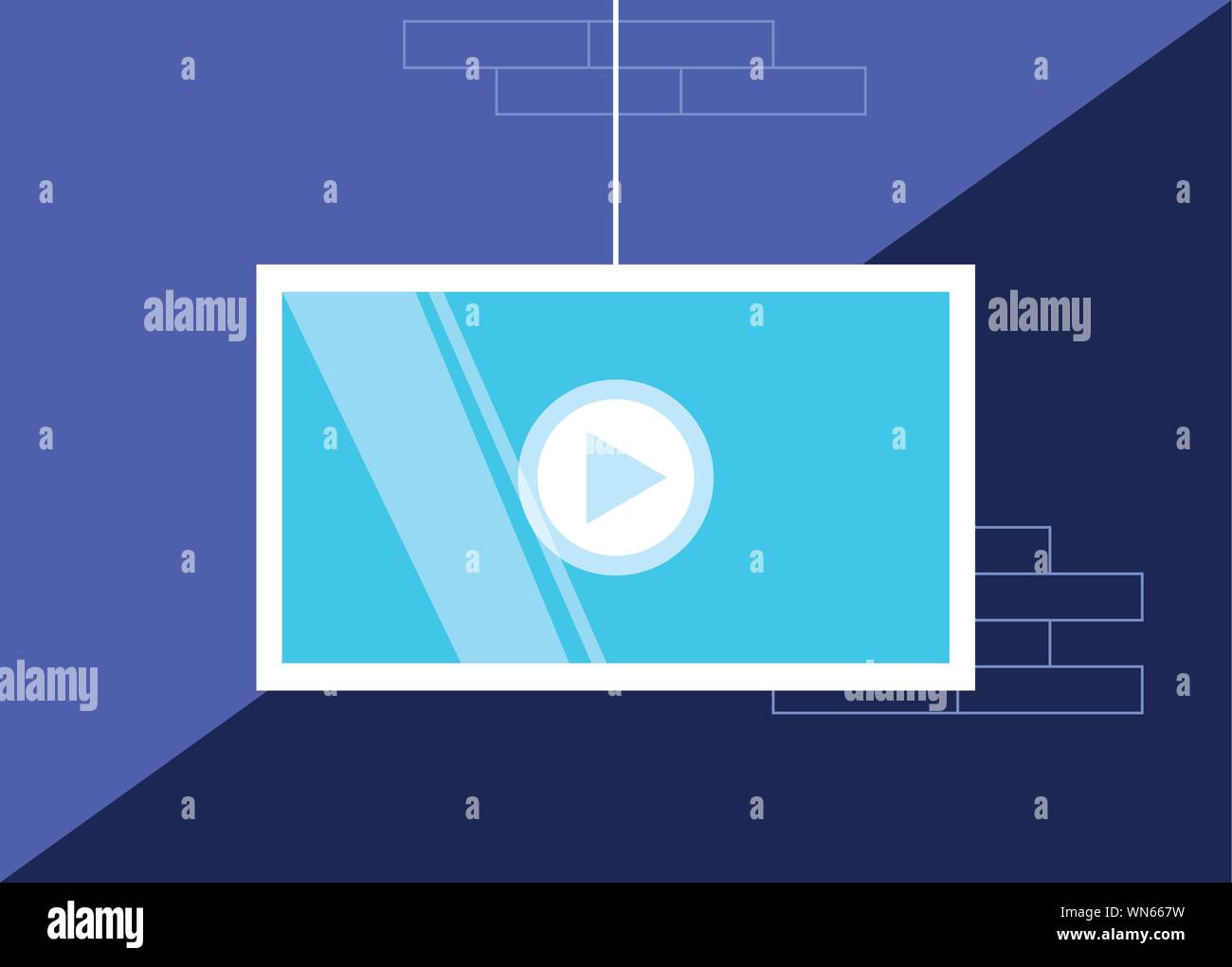 media player display technology icon vector illustration design Stock ...