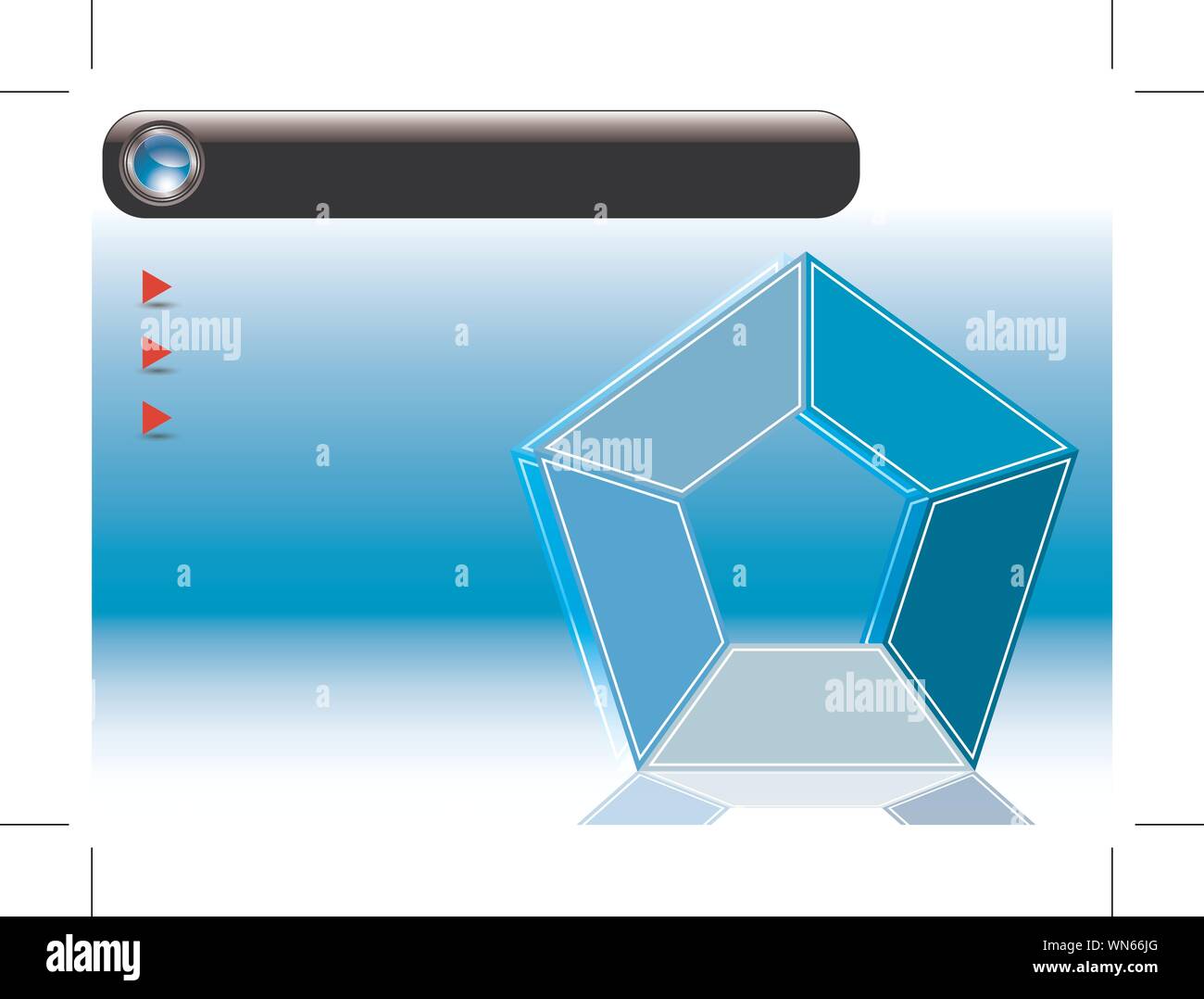 Five sided pentagon Stock Vector Images - Alamy