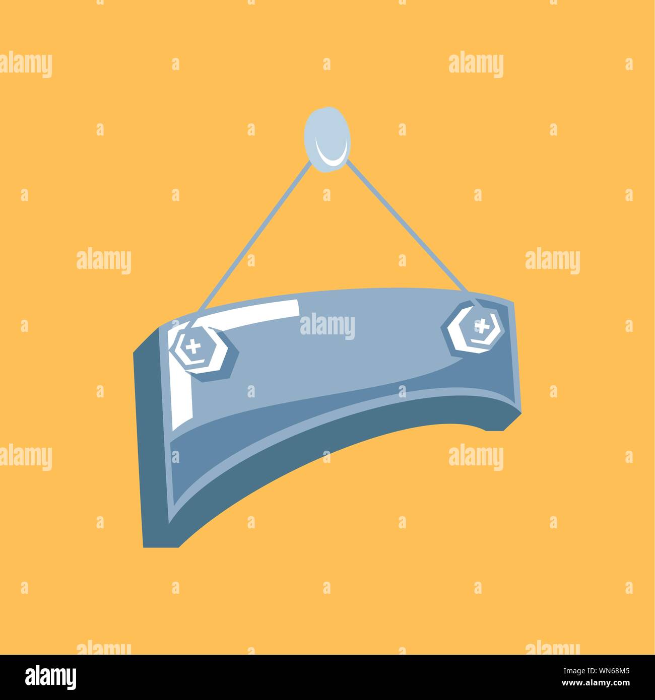 label metal hanging isolated icon vector illustration design Stock ...