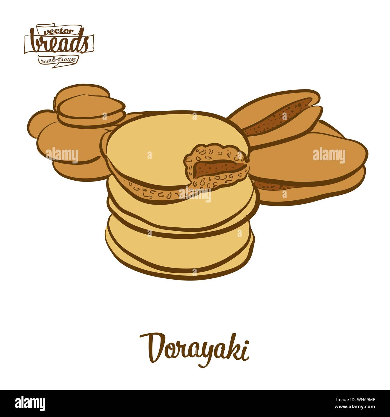 Dorayaki Illustration