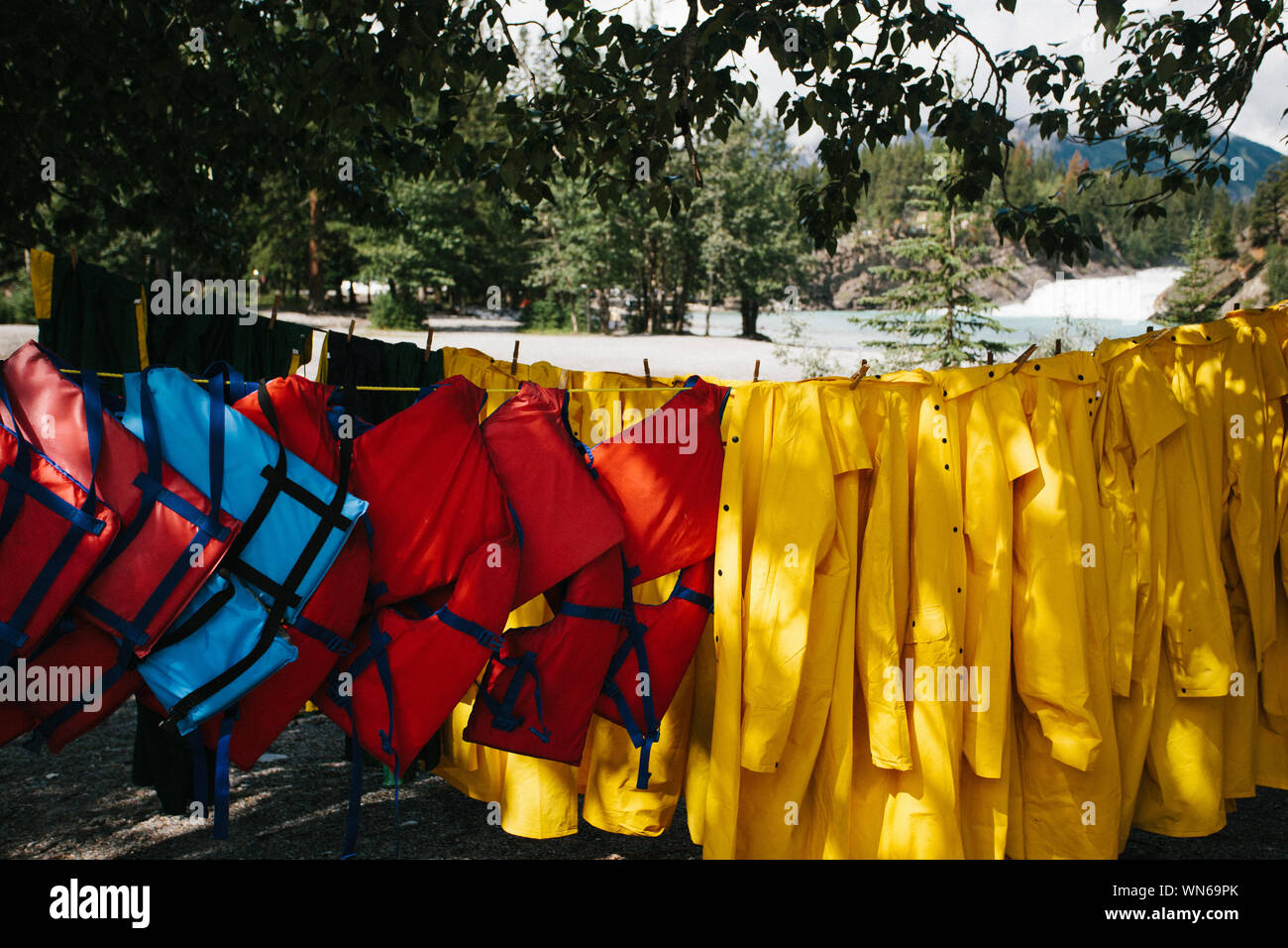 Raincoat hanging hi-res stock photography and images - Alamy