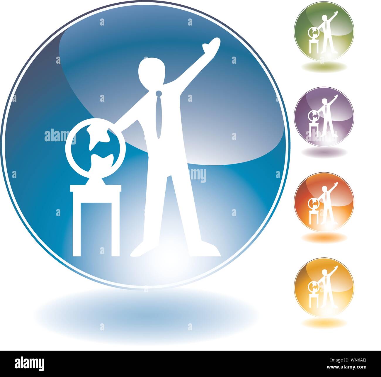 Geography Teaching Crystal Icon Stock Vector Image & Art - Alamy