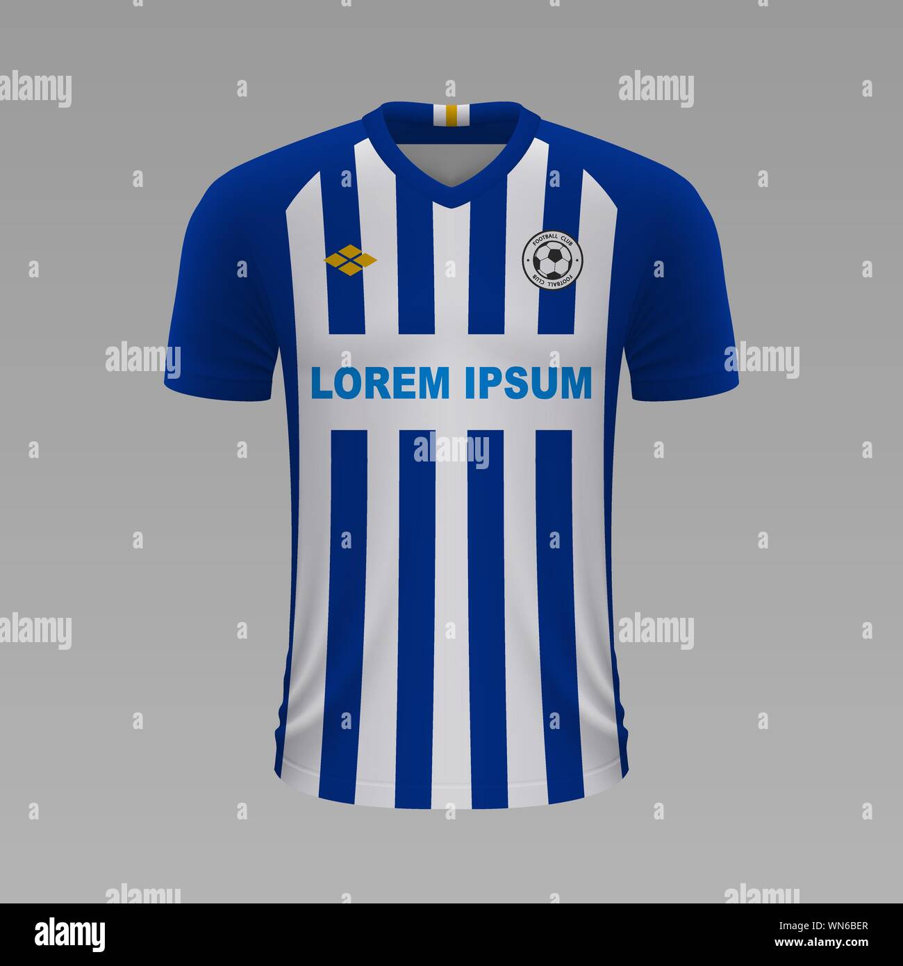 Realistic soccer shirt Brighton 2020, jersey template for football kit ...