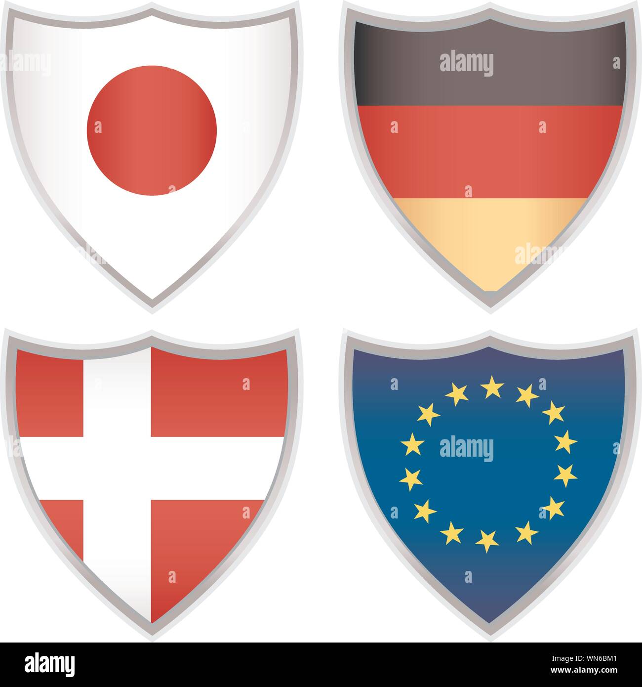 Foreign flags Stock Vector Images - Alamy