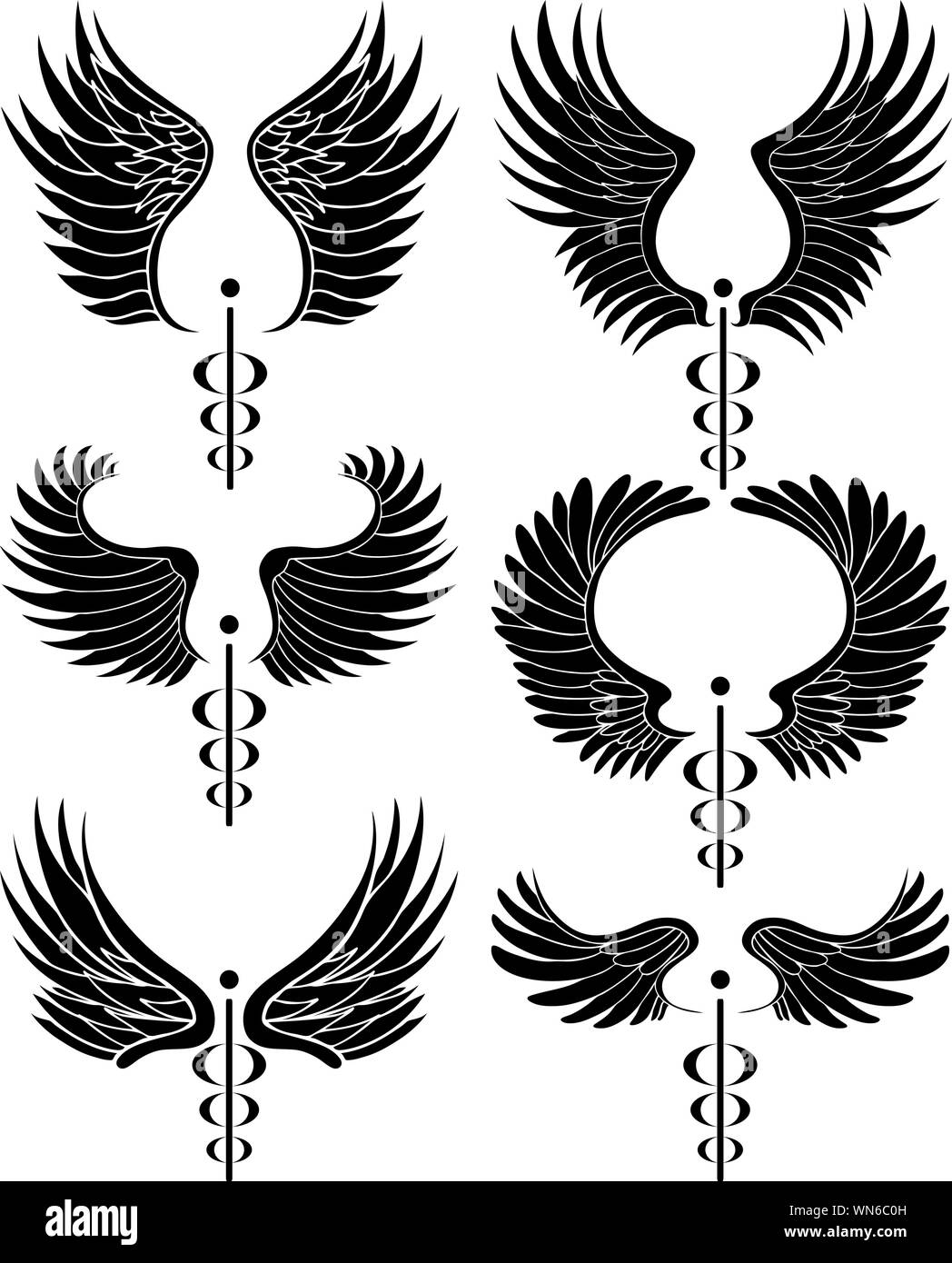 Caduceus Medical Symbol Vector