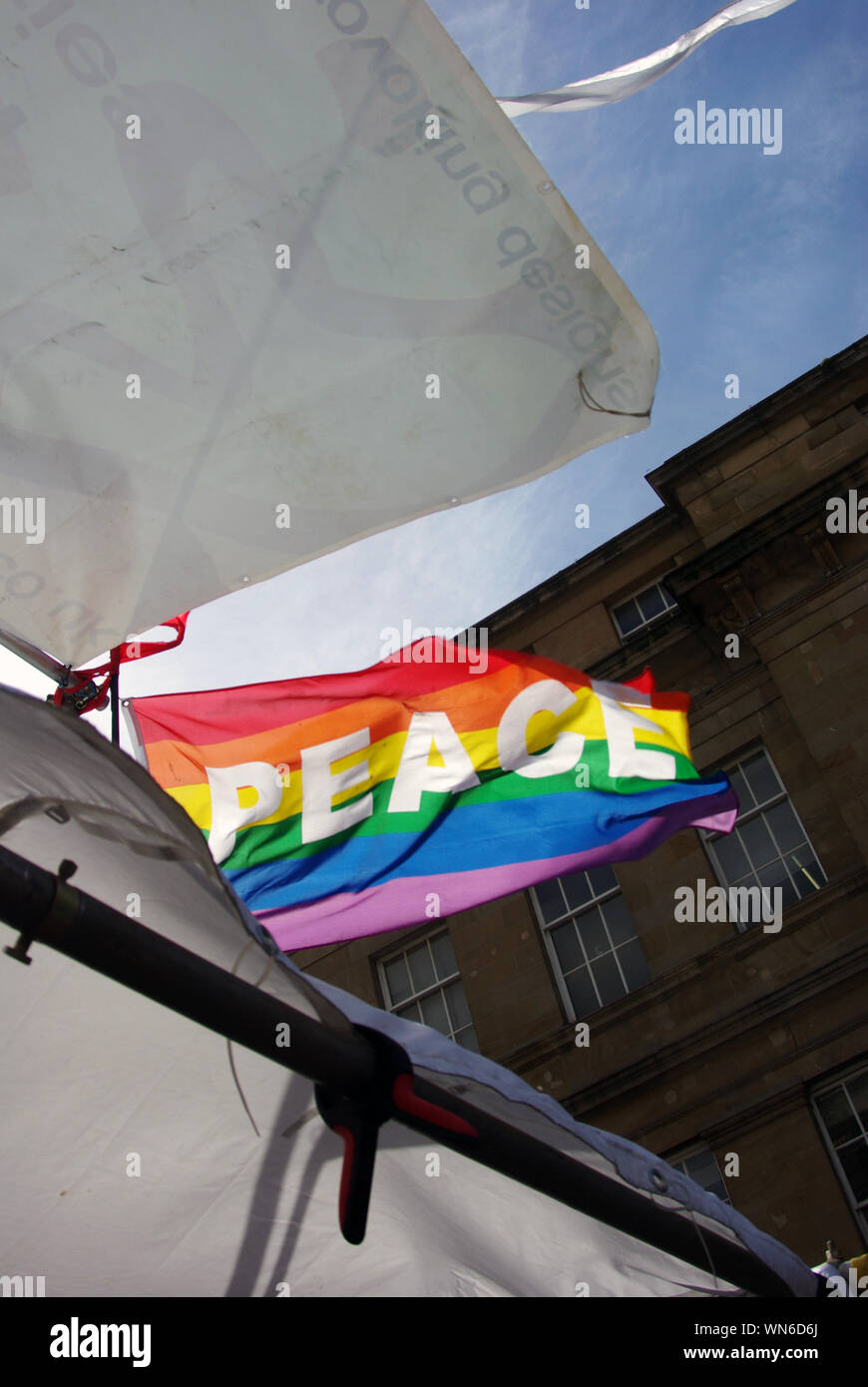 Peace Rainbow Flag High Resolution Stock Photography and Images - Alamy