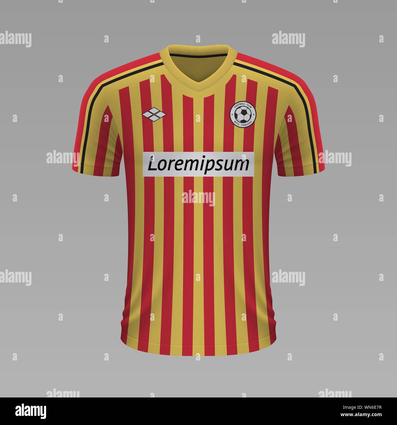 Realistic soccer shirt Lecce 2020, jersey template for football kit ...