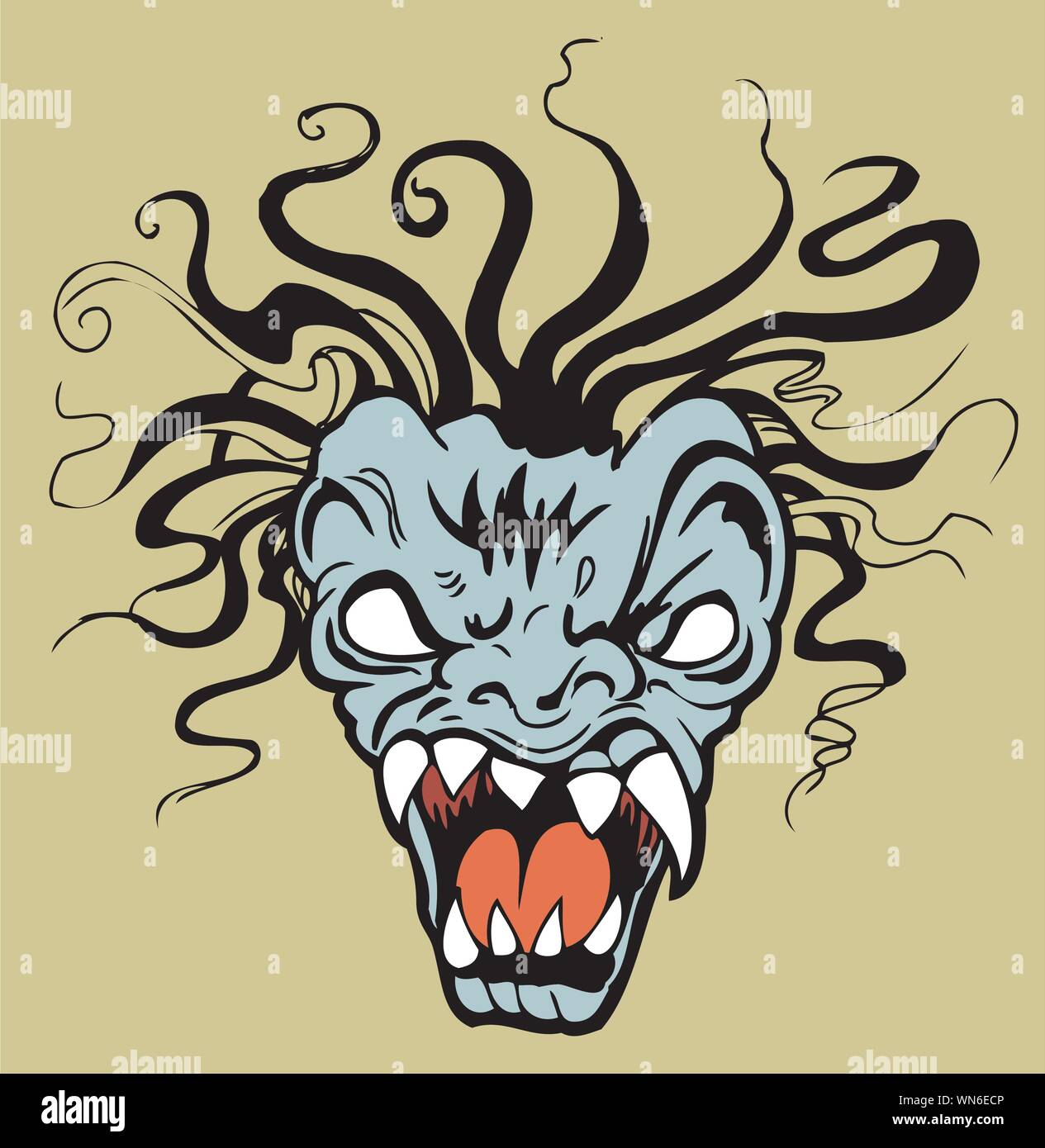 Ferocious creature Stock Vector Images - Alamy