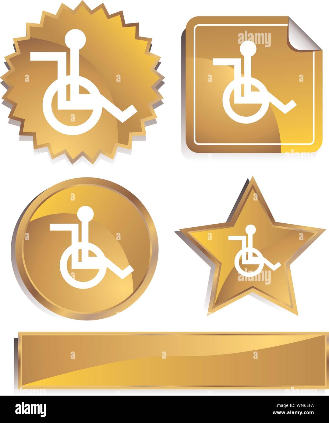 Mobility impaired Stock Vector Images - Alamy