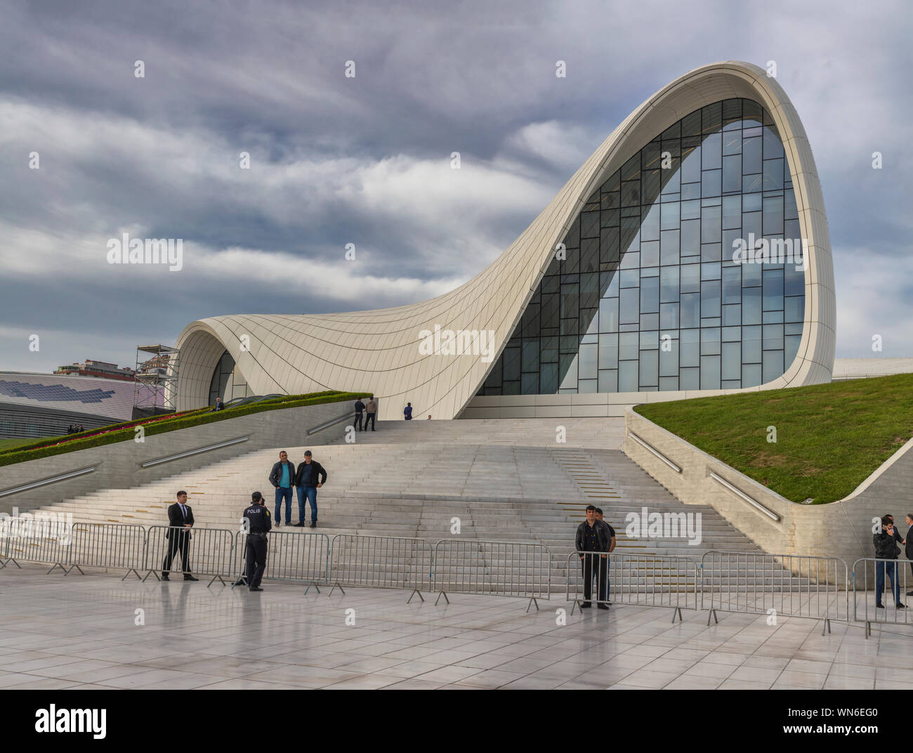 Heydar Aliyev Center, 2012, designed by Zaha Hadid, Baku, Azerbaijan ...