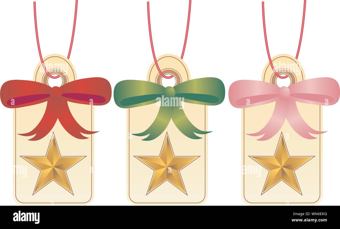 Christmas Gift Tags - Star Stock Vector Image & Art - Alamy