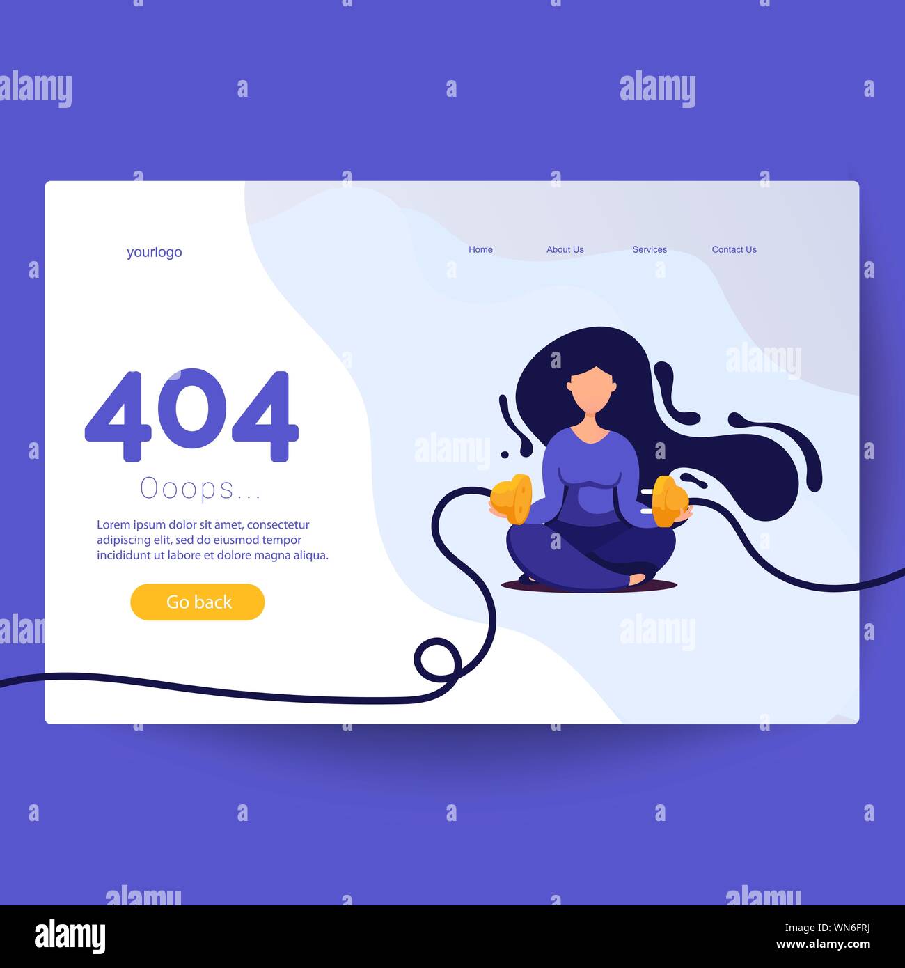 Computer circuit woman Stock Vector Images - Alamy