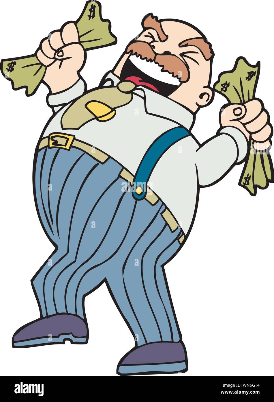 Greedy Person Clipart