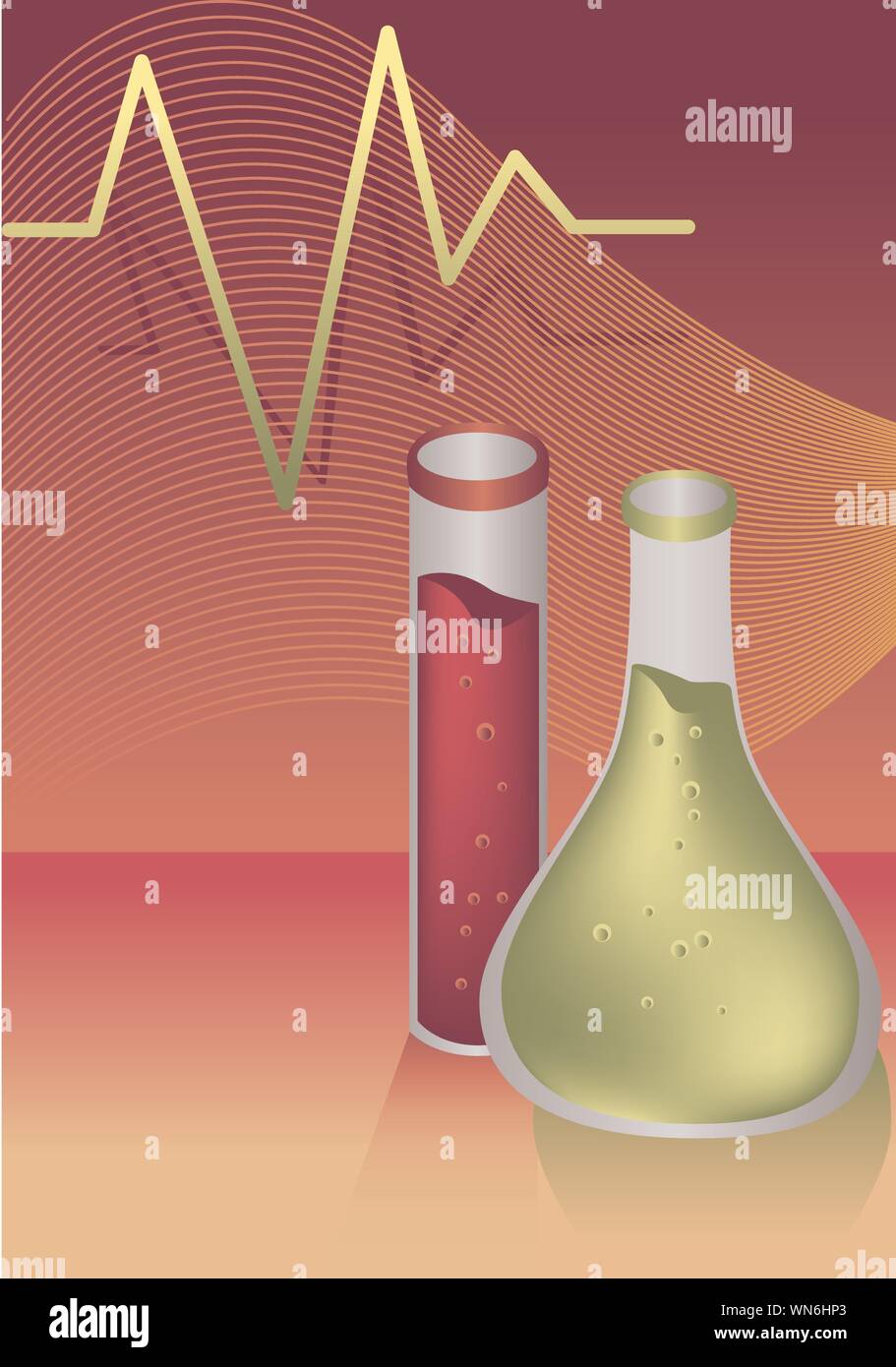 Bubbling flask Stock Vector Images - Alamy