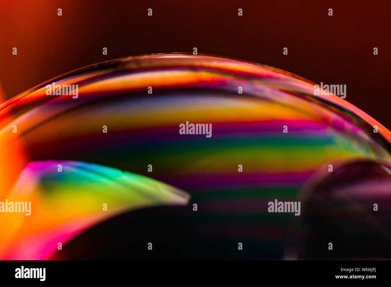 Air bubbles inside water base form patterns Stock Photo - Alamy