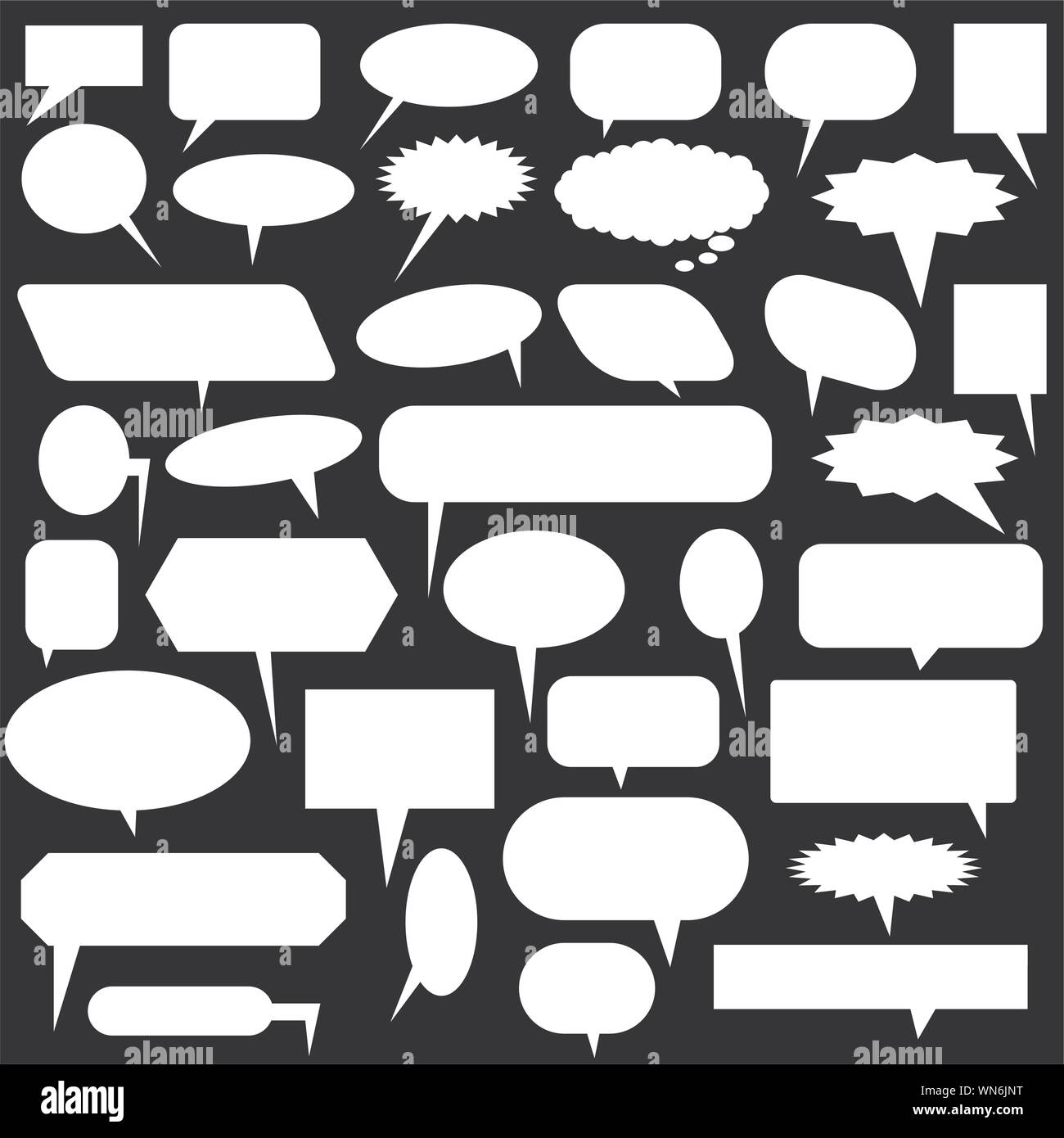 Speech bubbles star icon Black and White Stock Photos & Images - Alamy