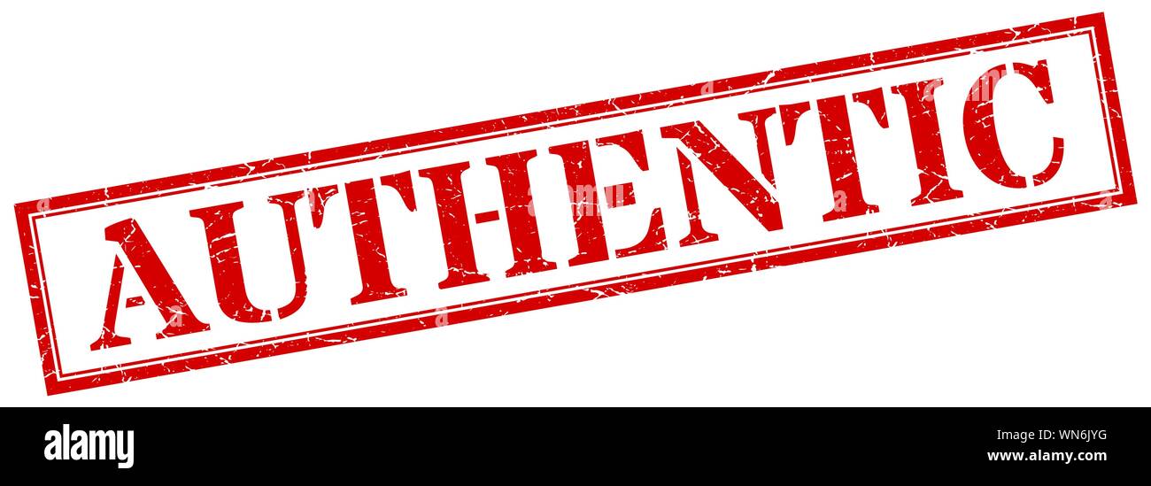 authentic stamp. authentic square grunge sign. authentic Stock Vector ...