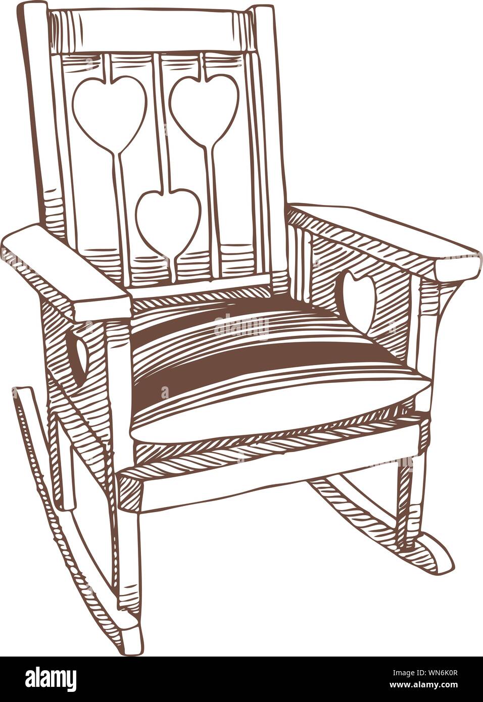 Rocking chair heart hi-res stock photography and images - Alamy