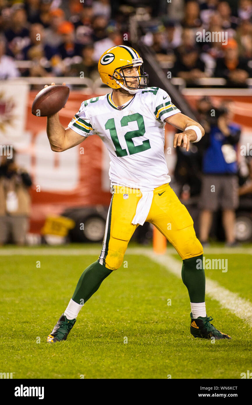 Chicago, Illinois, USA. 05th Sep, 2019. - Packers Quarterback #12 Aaron ...