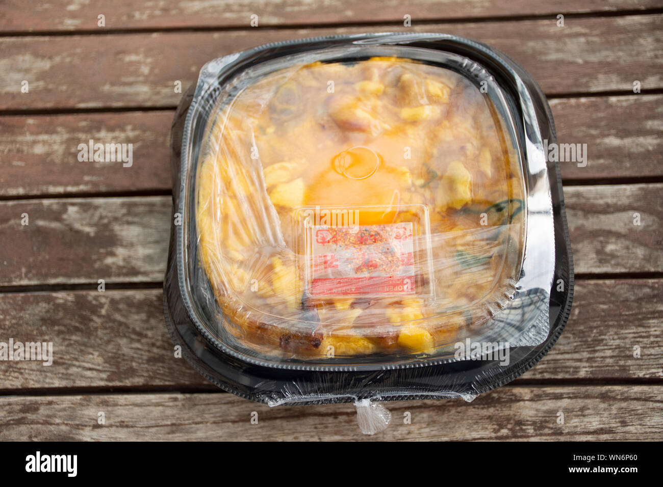 Japanese food bento box rice and fried chicken with boiled onsen egg in ...