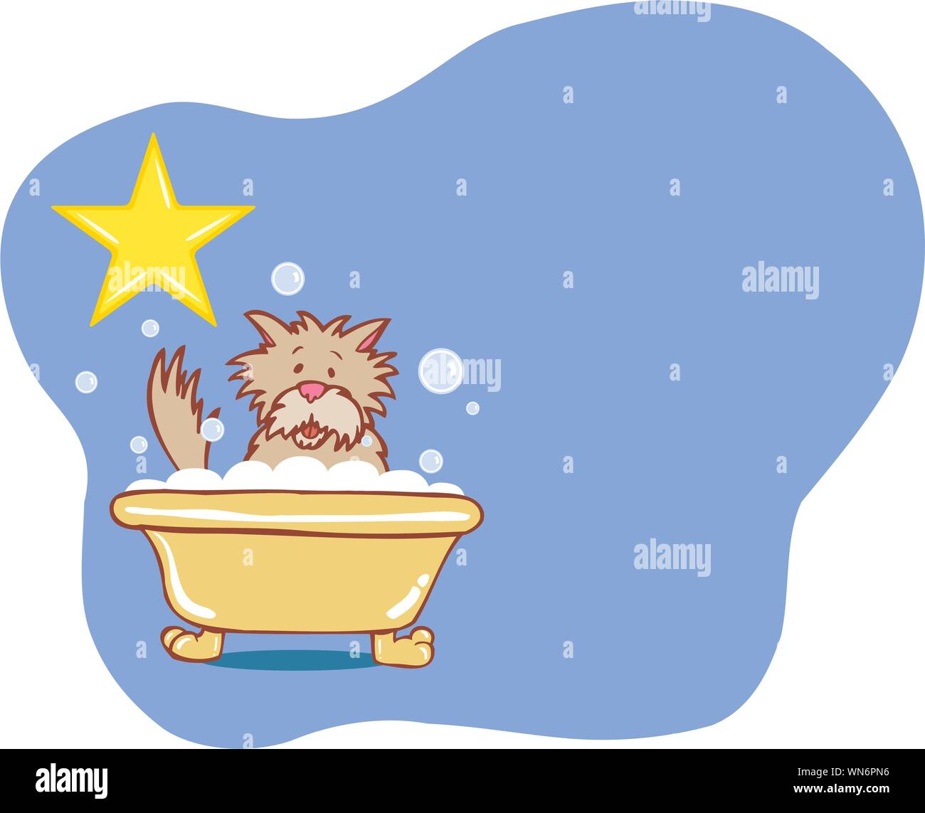 Dog Bath Star - Terrier Stock Vector Image & Art - Alamy