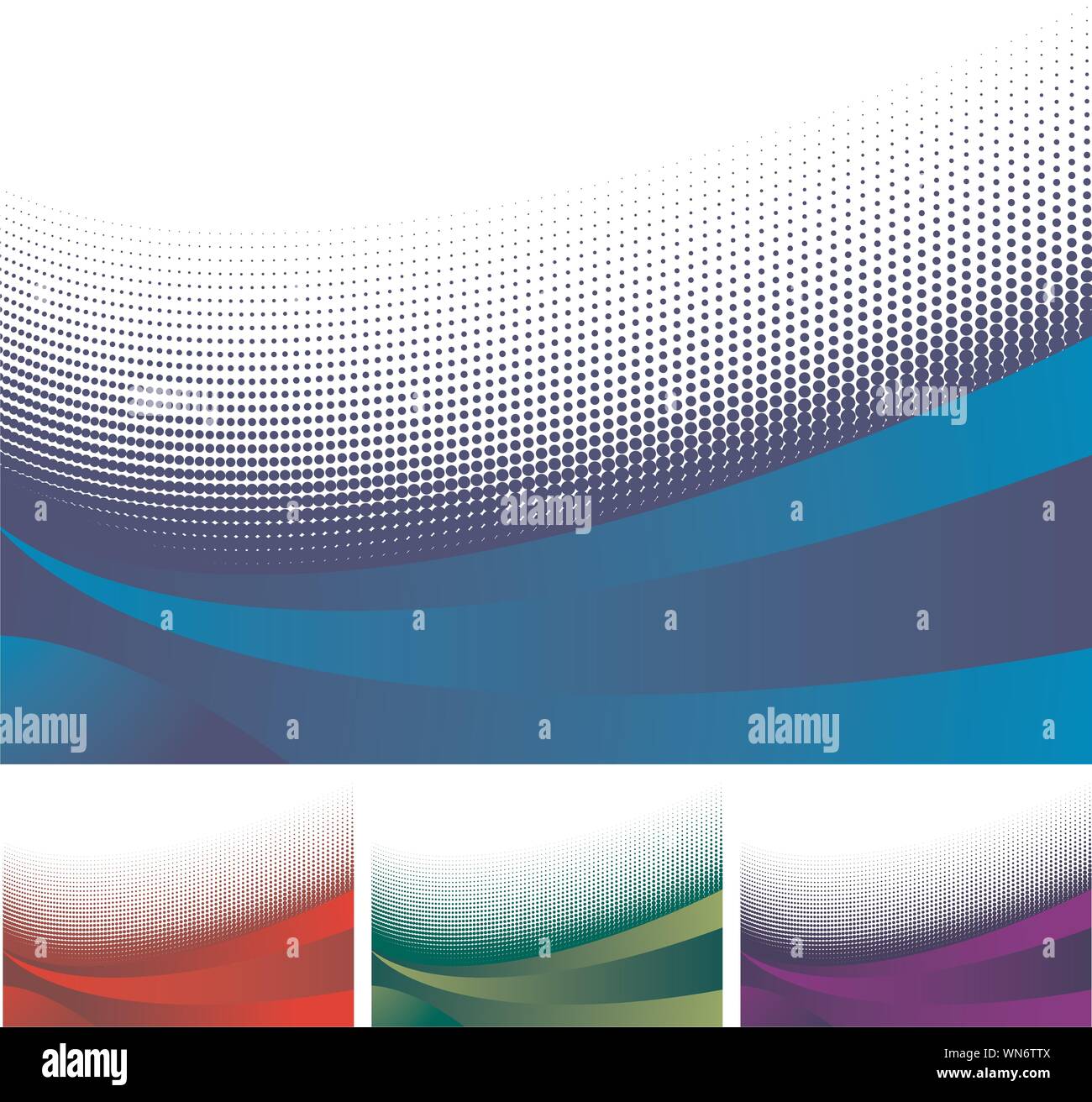 Wave Banner Set Stock Vector Image & Art - Alamy