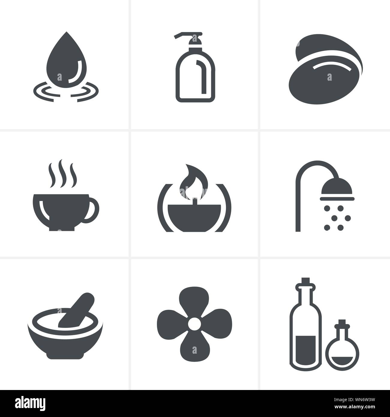 Spa Icons Set, Vector Design Stock Vector Image & Art - Alamy