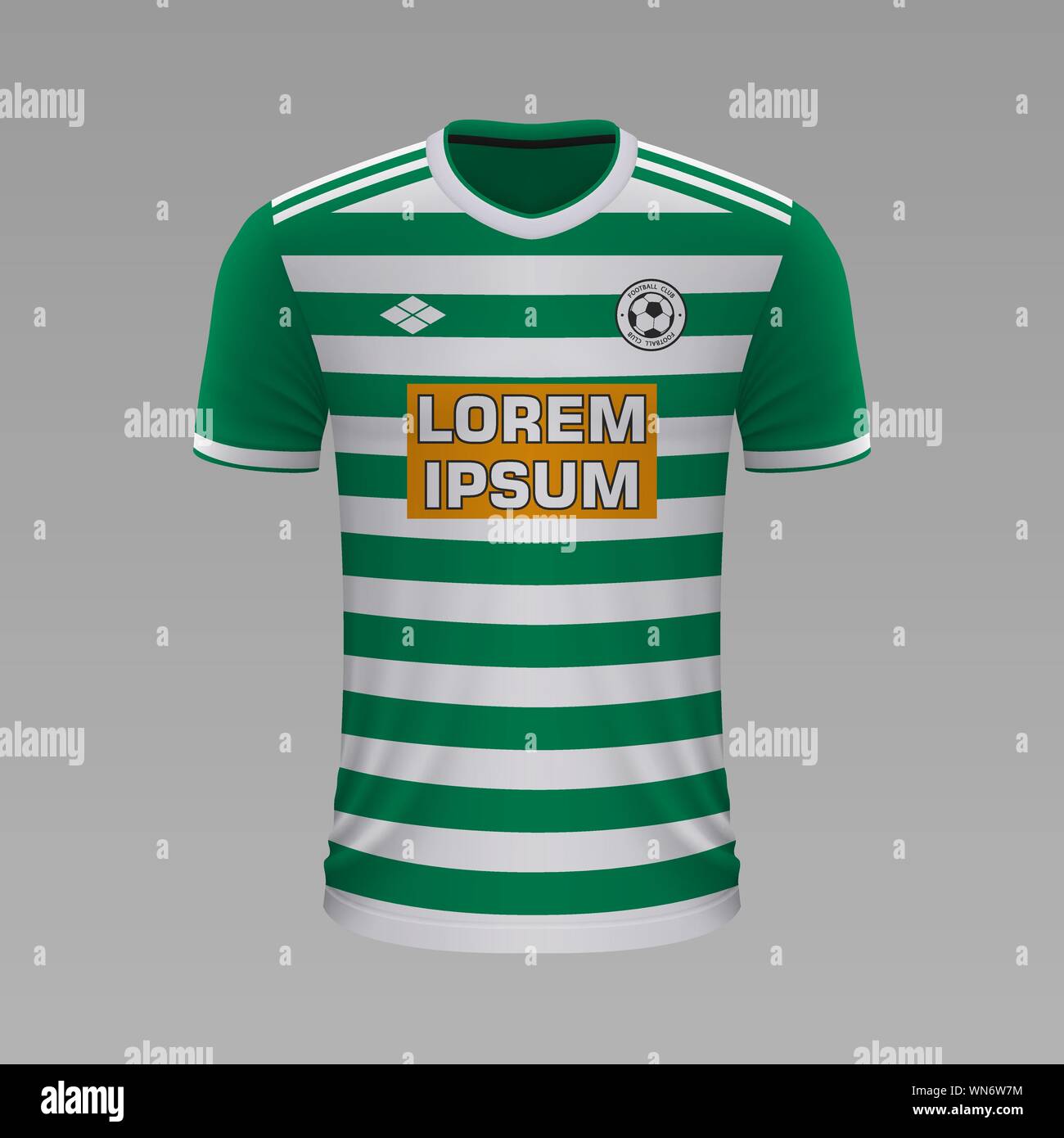 Realistic soccer shirt Rapid Vienna 2020, jersey template for football ...