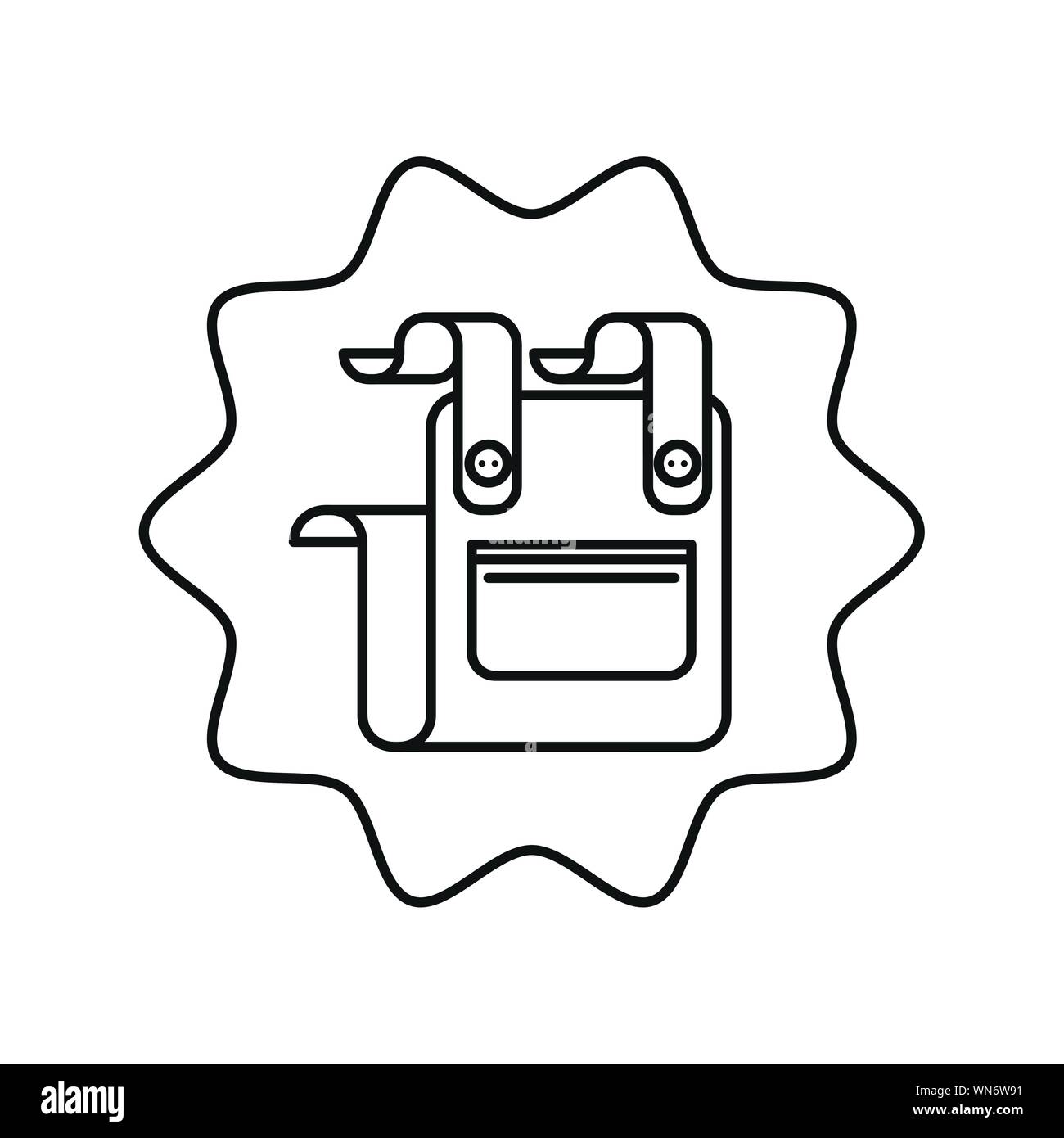 overalls work wear emblem icon vector illustration design Stock Vector ...