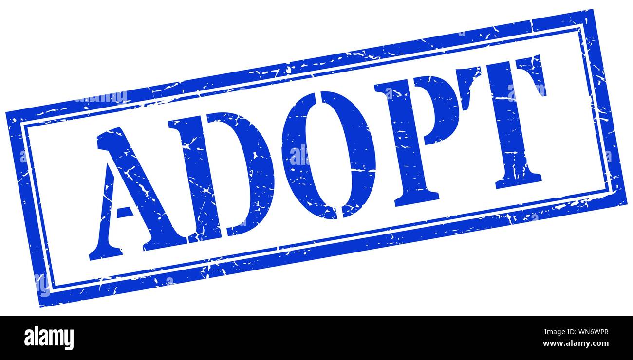adopt stamp. adopt square grunge sign. adopt Stock Vector Image & Art ...