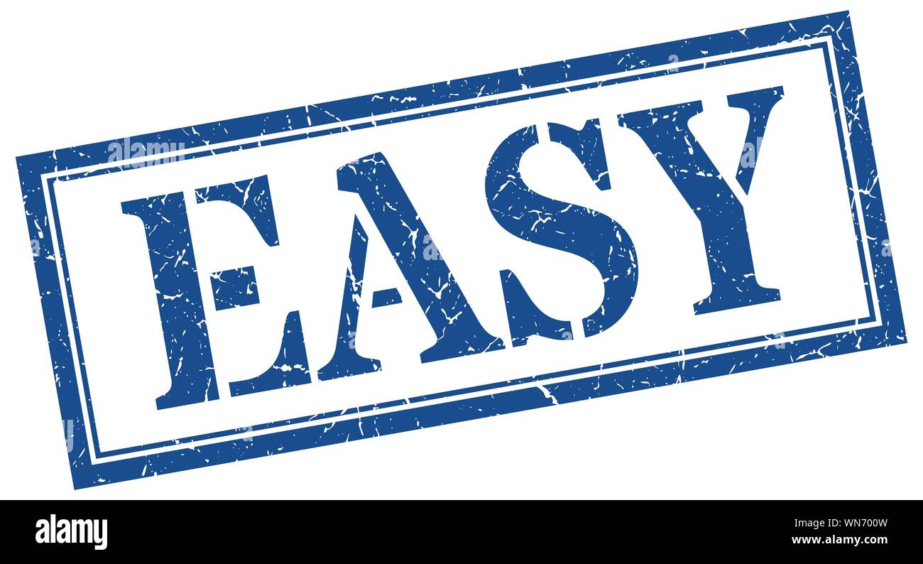 easy stamp. easy square grunge sign. easy Stock Vector Image & Art - Alamy