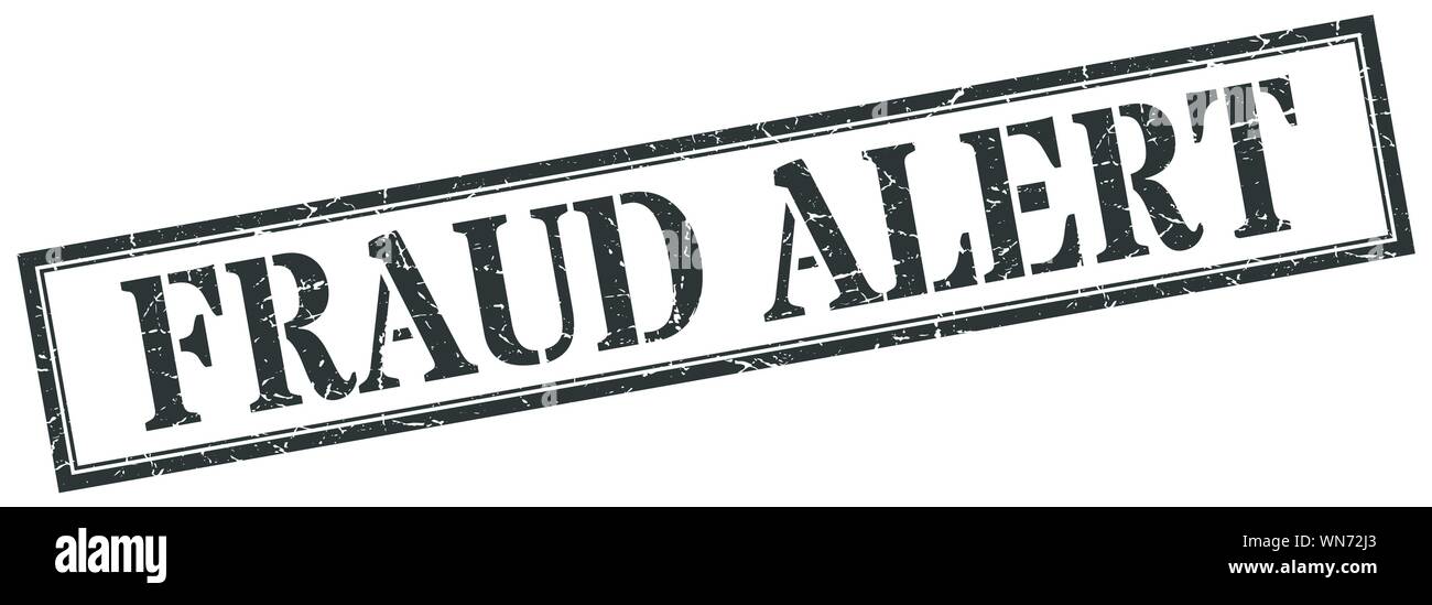 fraud alert stamp. fraud alert square grunge sign. fraud alert Stock ...
