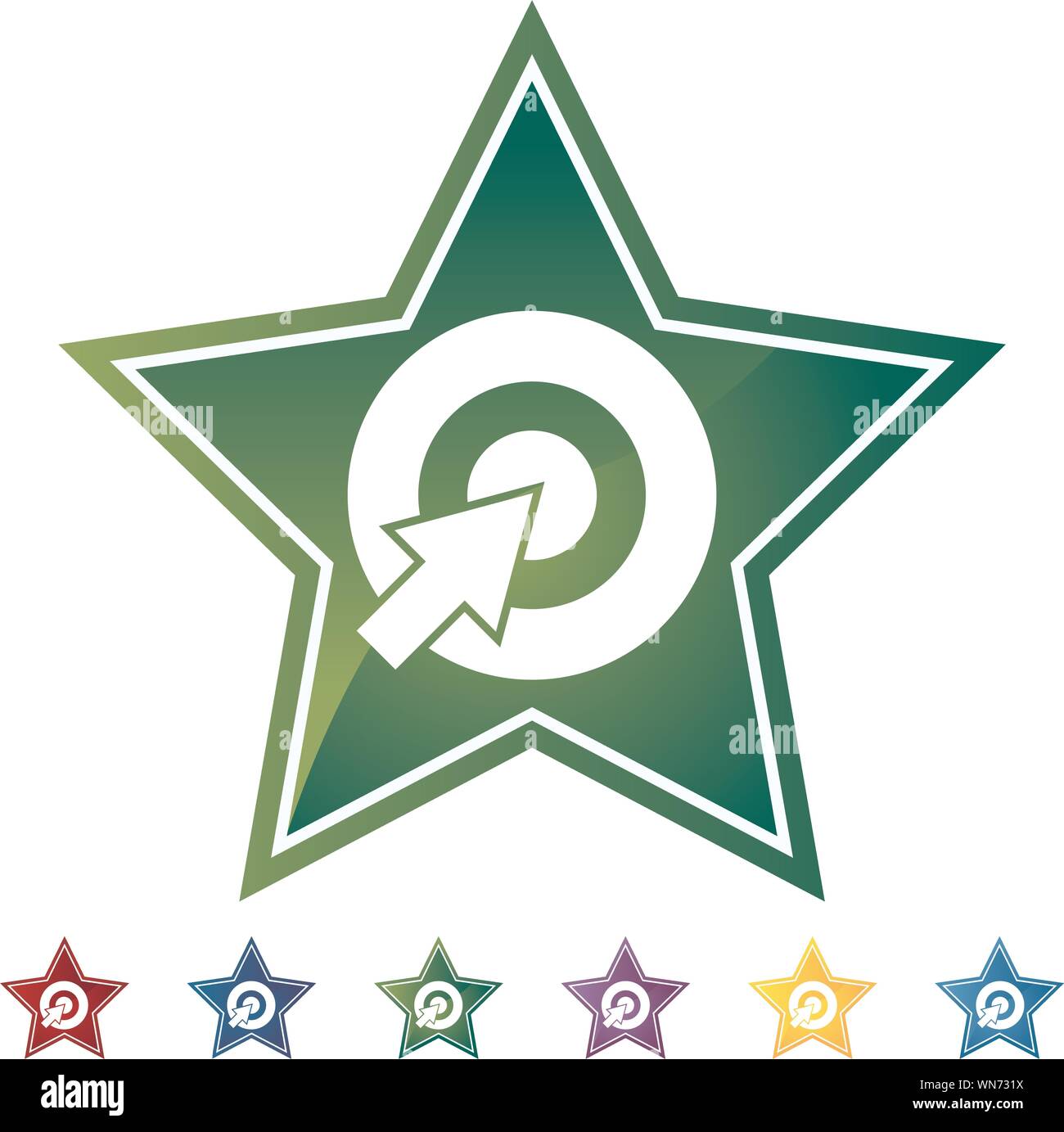 Star Set - Bullseye Stock Vector Image & Art - Alamy