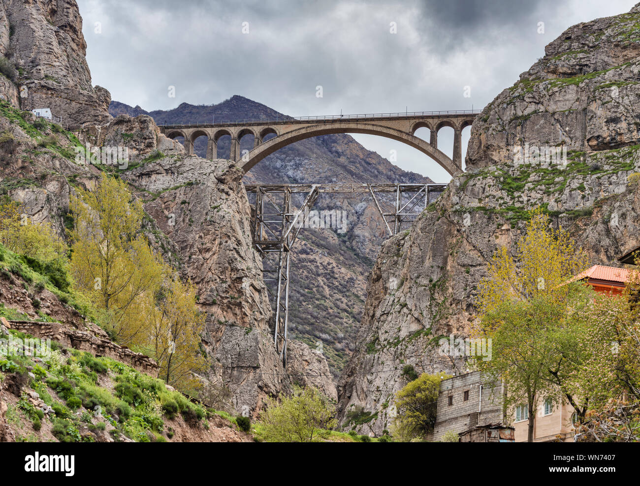 Veresk Bridge, Trans-Iranian Railway, Savadkuh County, Mazandaran ...