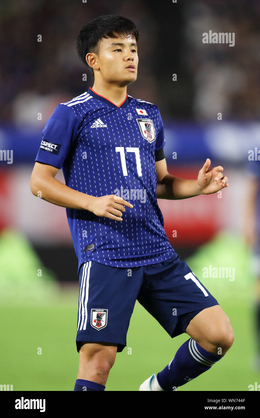 Kashima Soccer Stadium, Ibaraki, Japan. 5th Sep, 2019. Takefusa Kubo ...