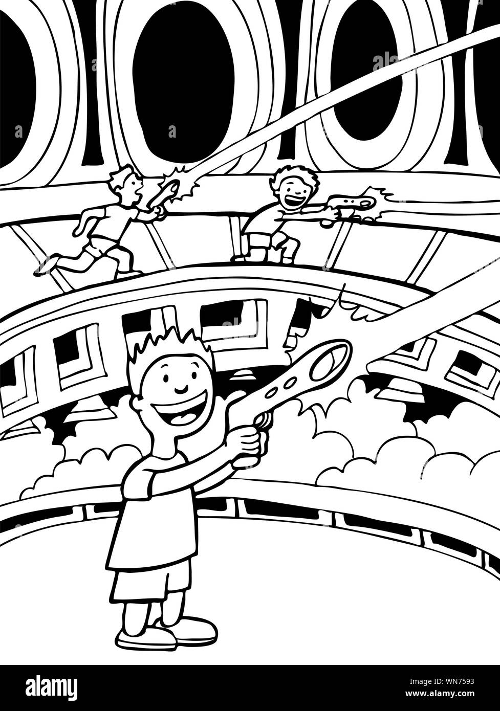 Laser Tag Coloring Pages [2025]