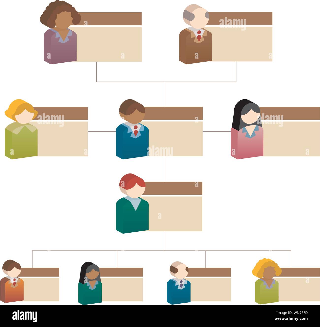 Diversity Organizational Chart Stock Vector Image & Art - Alamy