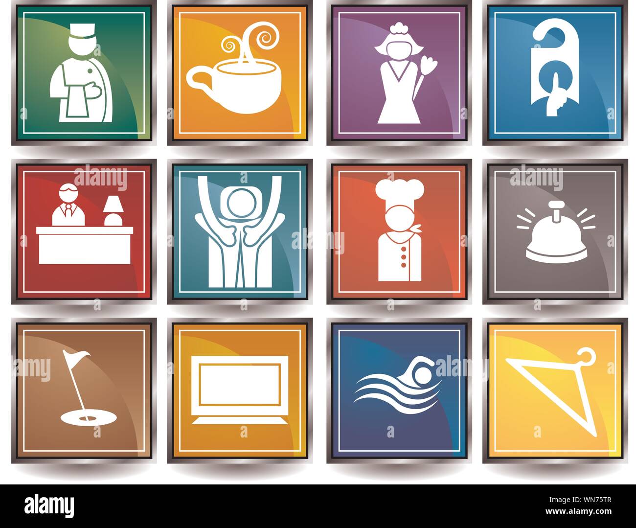 Breakfast bell Stock Vector Images - Alamy