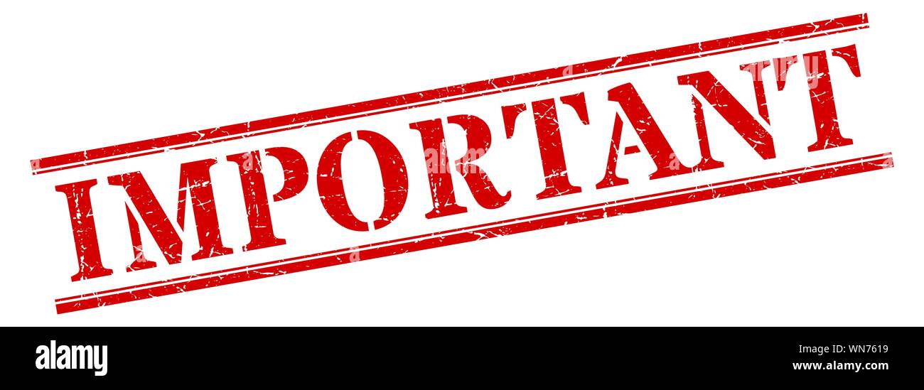 important stamp. important square grunge sign. important Stock Vector ...