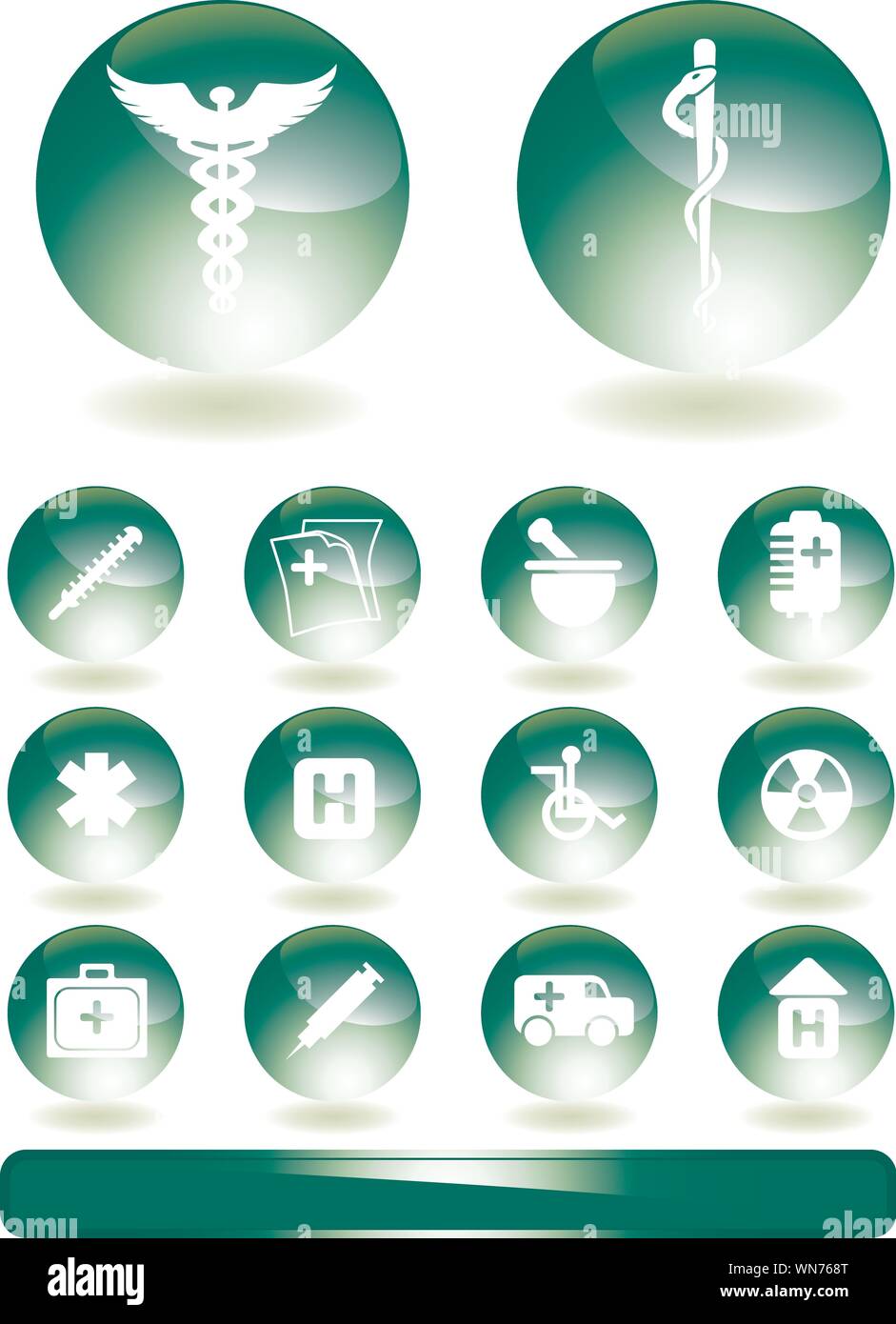 Round Medical Buttons Stock Vector Image & Art - Alamy