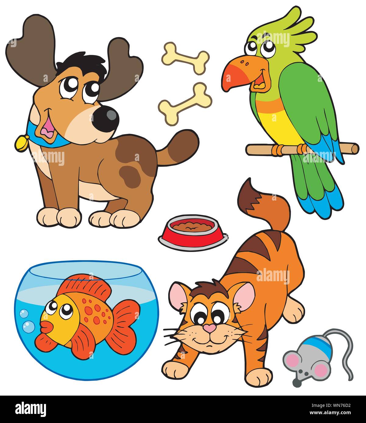 Cartoon pets collection Stock Vector Image & Art - Alamy