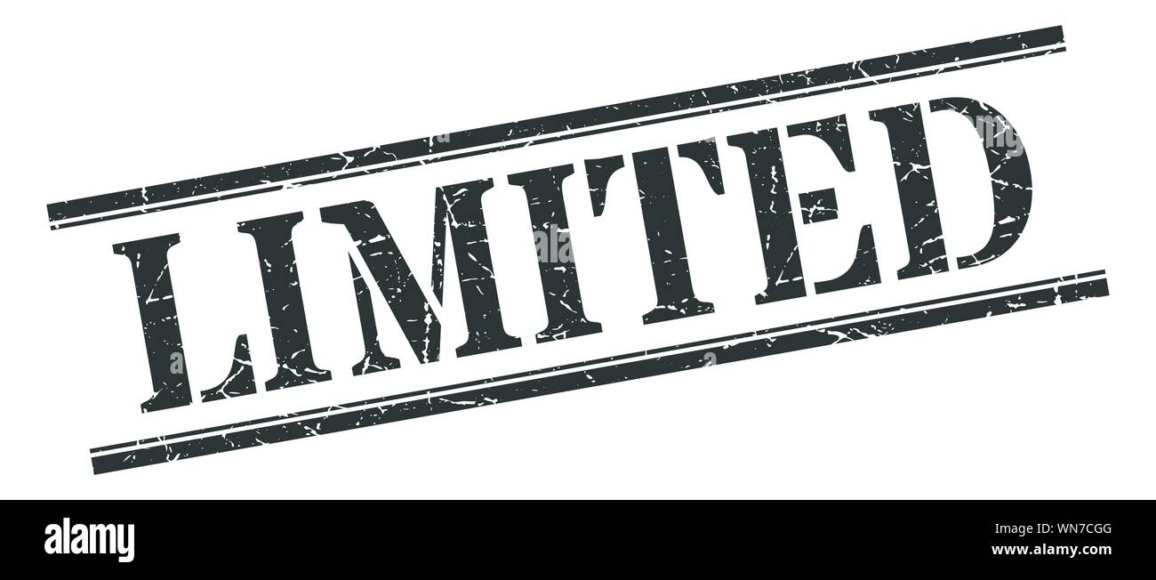 limited stamp. limited square grunge sign. limited Stock Vector Image ...