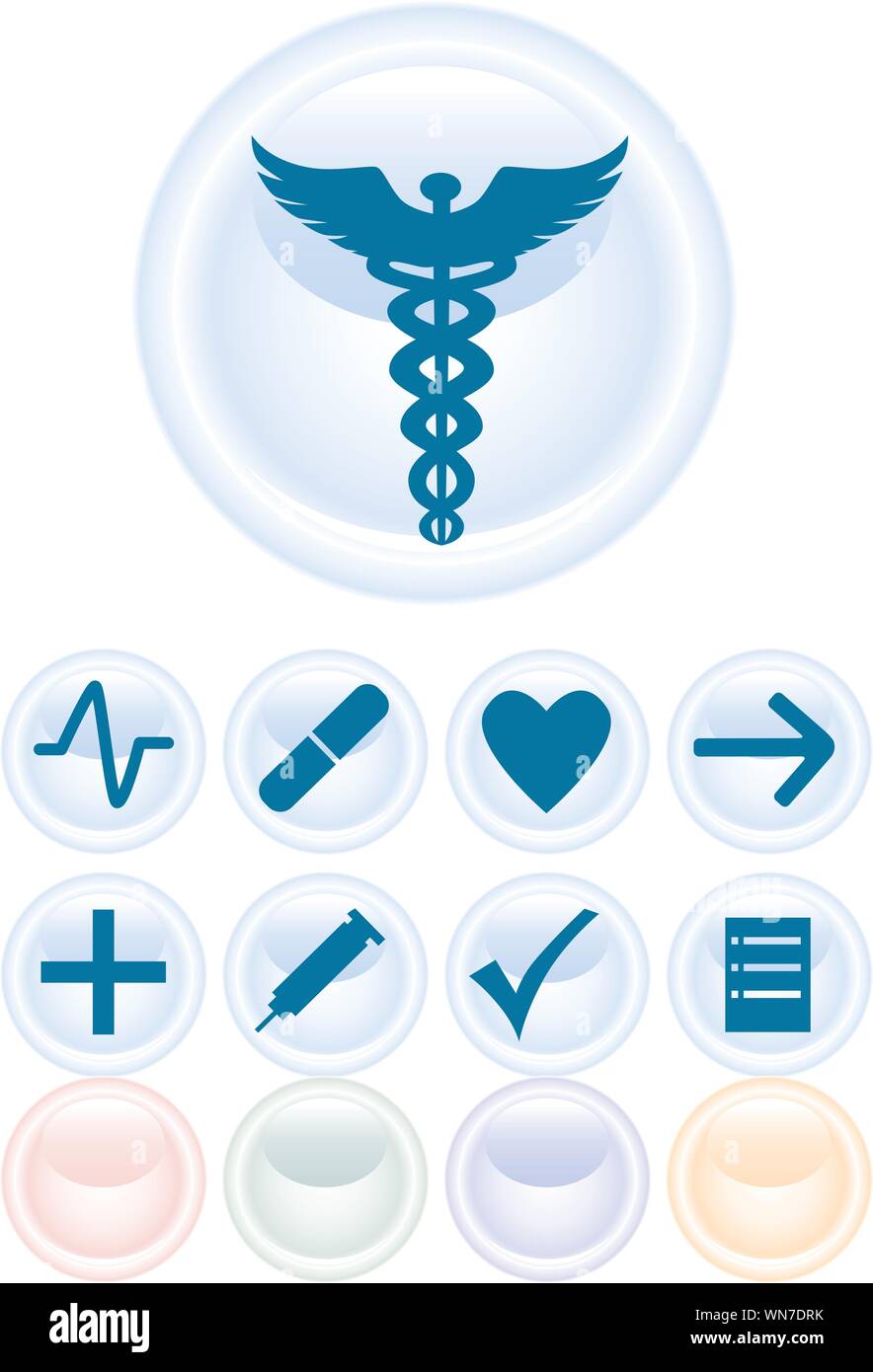 Medical Icons - Round Stock Vector Image & Art - Alamy