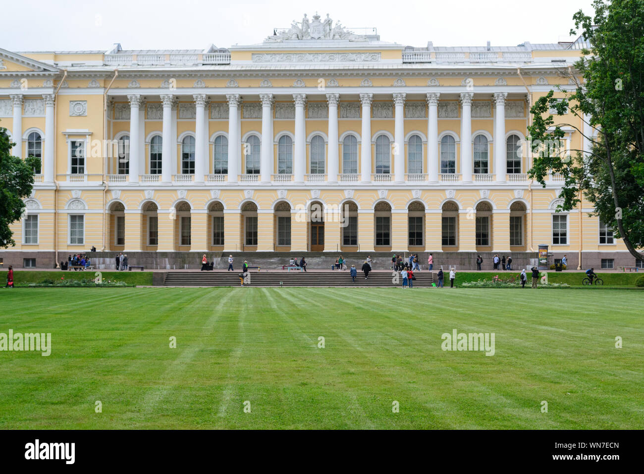 Saint Petersburg, Russia, august 2019. The neoclassic palace of the ...
